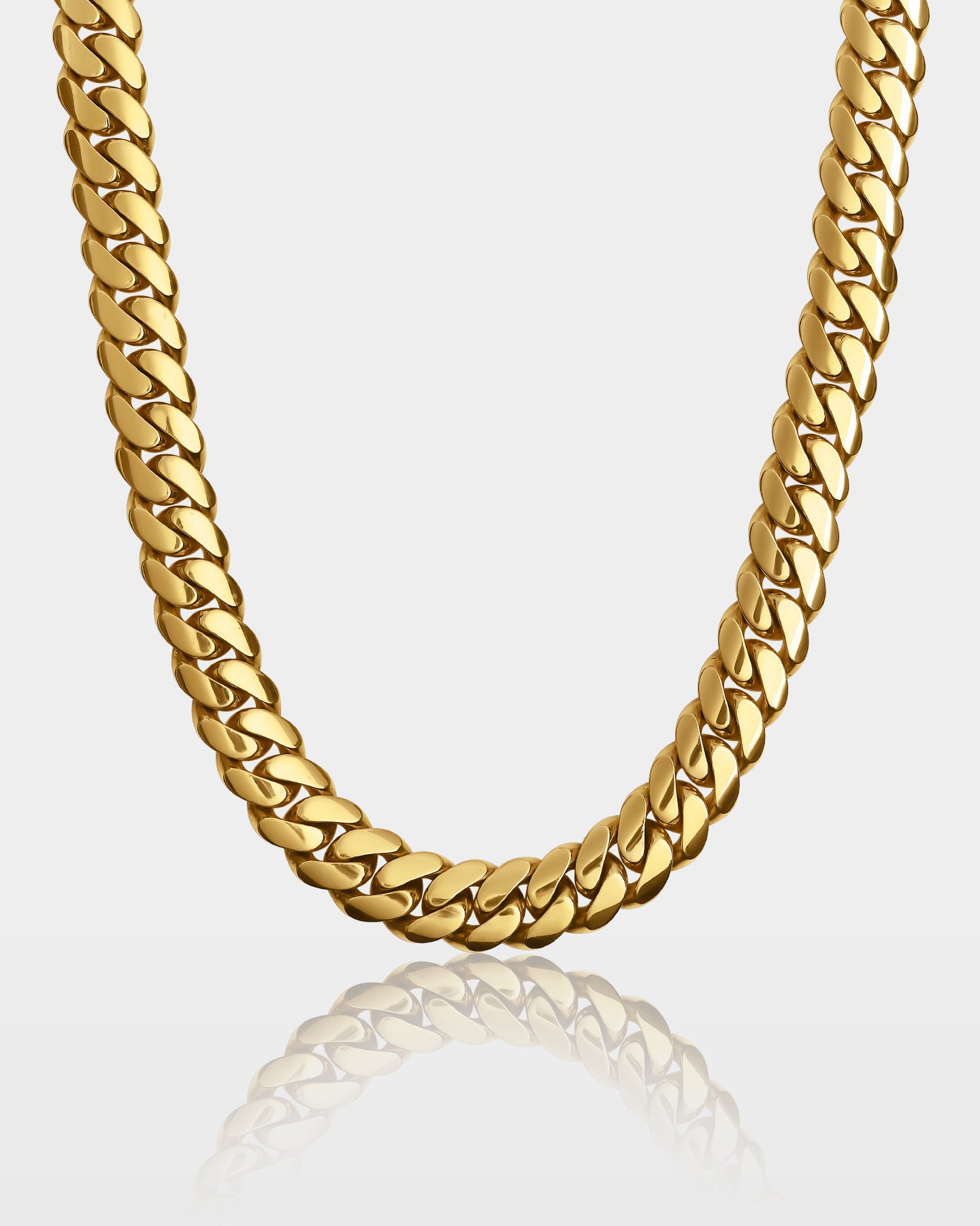 Gold Cuban Link Chain 17.5MM | Dallas Cuban Chains